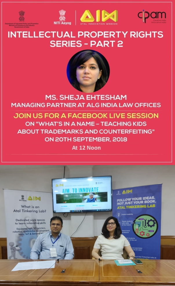 ALG’s Sheja Ehtesham conducts live session on Brands & Counterfeits ...