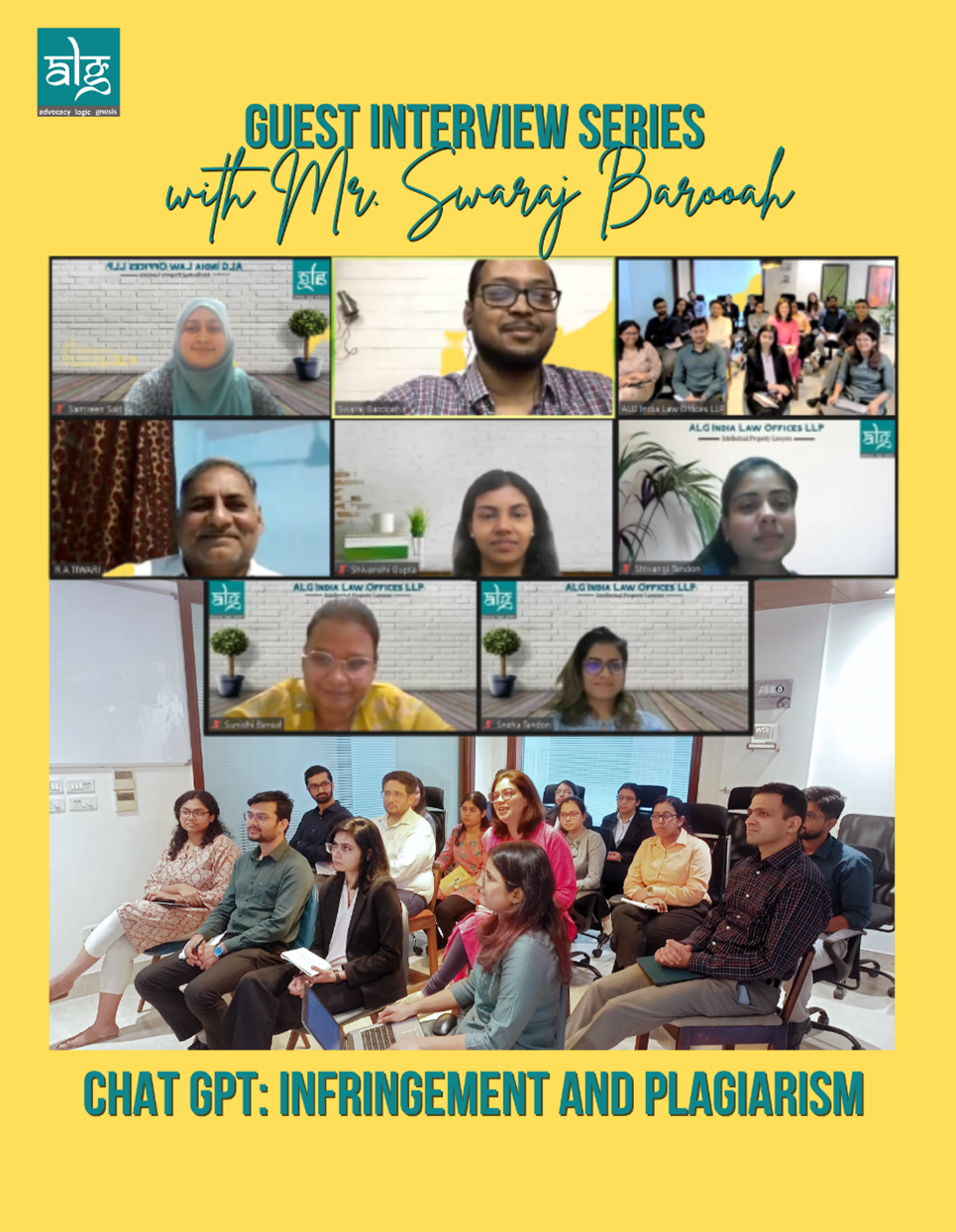 Guest Interaction Session (GIS) With Mr. Swaraj Barooah, Managing Editor Of SpicyIP - ALG India ...